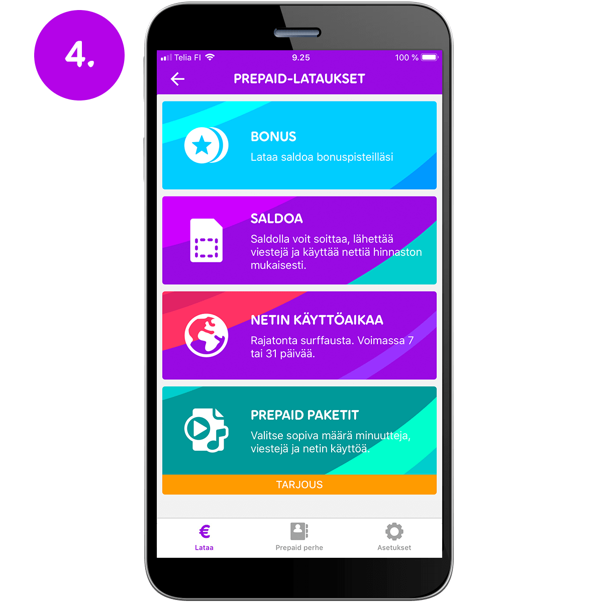 Telia Prepaid lataussovellus Prepaid liittym t Prepaid Netti Telia Prepaid lataussovellus Prepaid liittym t Prepaid Netti